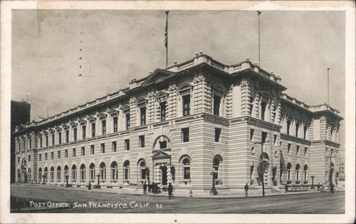 Post Office,San Francisco,CA 1923 Everett Davis Whiting,West Tisbury,MA ...