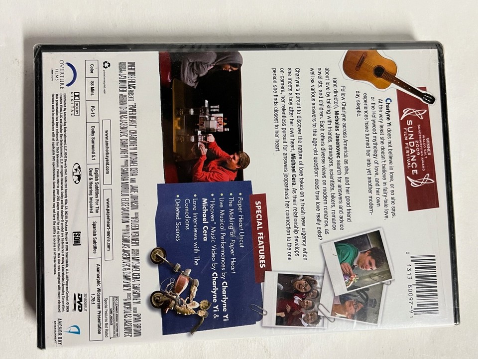 NEW PAPER Heart (DVD, 2009) Charlyne Yi & Michael Cera 13138009791 | eBay