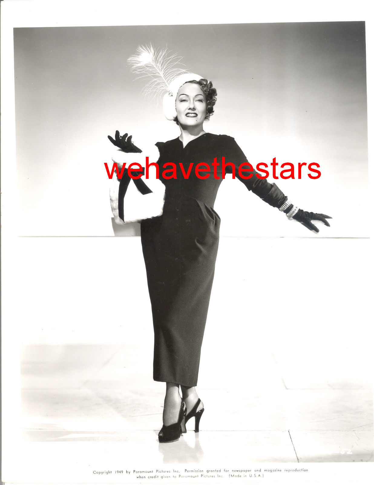 Vintage Gloria Swanson EDITH HEAD GLAMOUR '50 SUNSET BLVD DBW Publicity ...