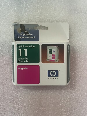 HP #11 Magenta Pink C4837A Ink Cartridge GENUINE NEW Expired | eBay