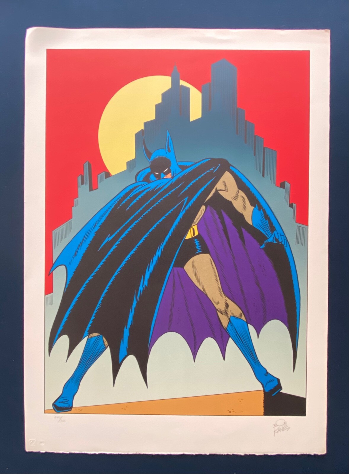 Bob Kane Batman Lithograph Circle Gallery 1978 Signed & Numbered 240/ ...