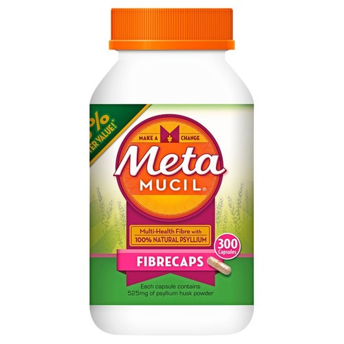 METAMUCIL FIBRECAPS 300 DAILY FIBRE SUPPLEMENT CAPS CAPSULES CAP X META ...