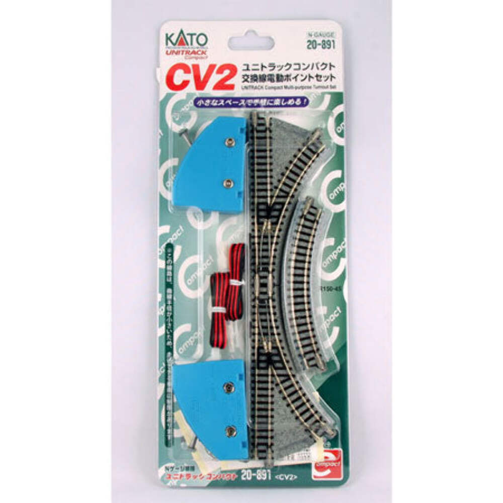 Kato 20891 N Scale UniTrack CV-2 Compact Multi-Purpose Turnout Set | eBay