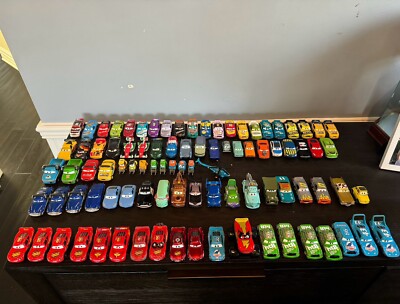 HUGE LOT of Disney Pixar Cars 1:55 Diecast Model Toy Cars (92 Total ...