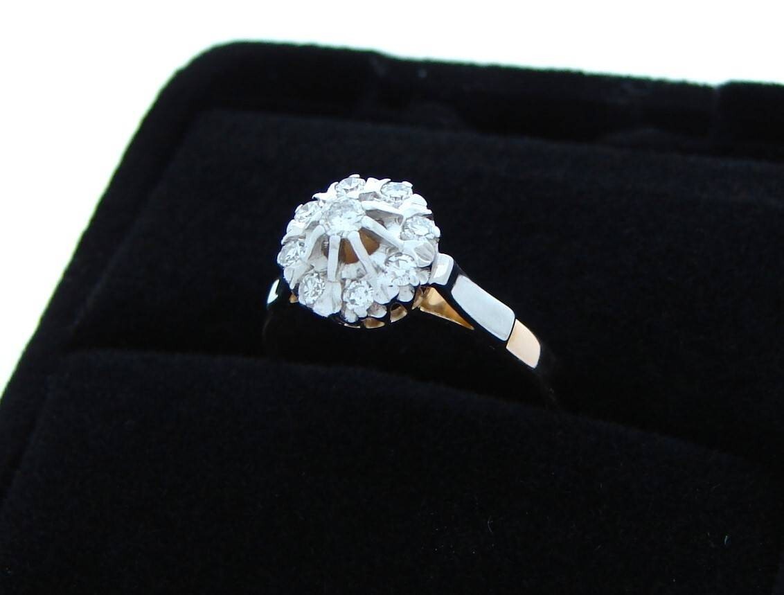 ANTIQUE DIAMOND RING UNUSUAL HALLMARKS 1940’S - Gem