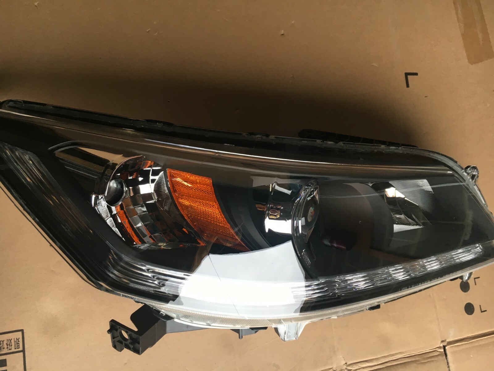 Headlight Black Housing RH Pasger Side Fit 2013-2015 Honda Accord ...
