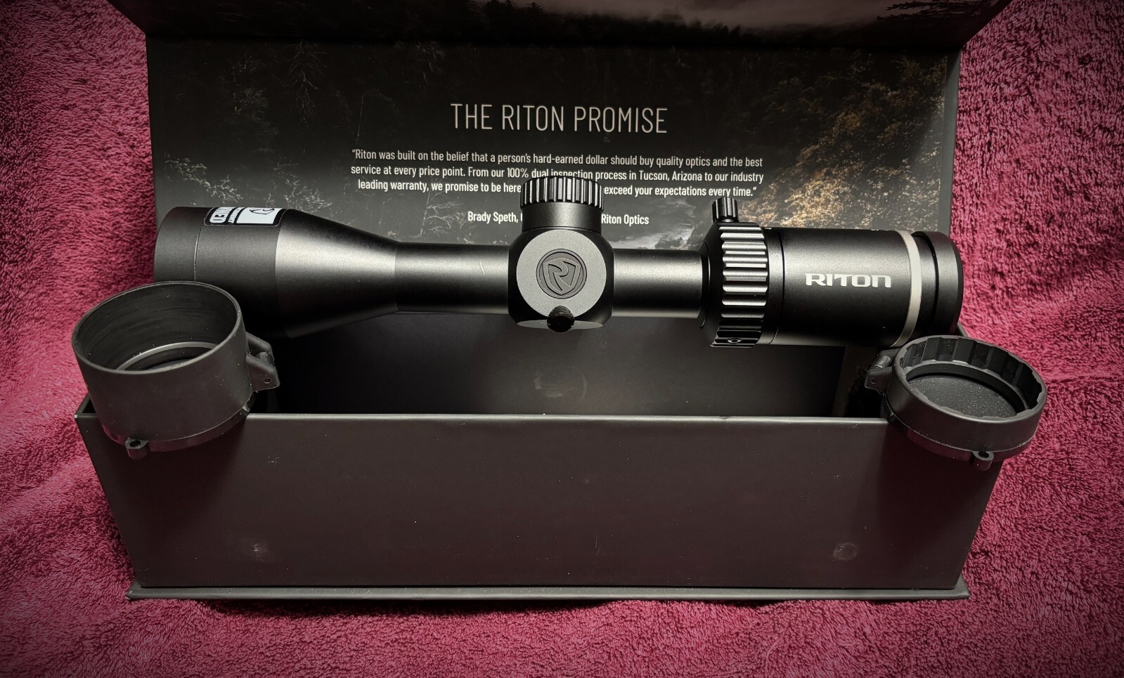 RITON X1 PRIMAL 3-9x40 USA MADE RIFLE SCOPE, BLACK, SFP-MOA, RAK ...