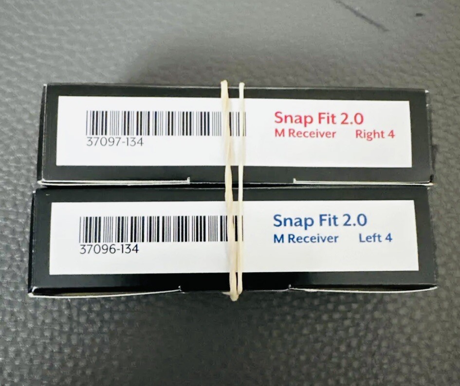 New Starkey Genesis Snap Fit 2.0 Receiver Right And Left MP Size 4 ...