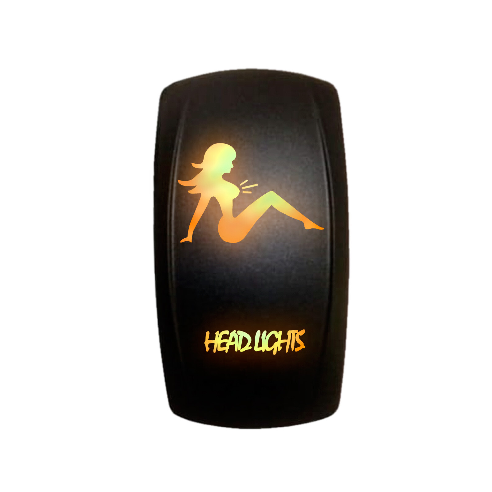 12V Rocker Switch "Headlights" Hot Sexy Mudflap Girl Design UTV / Off ...