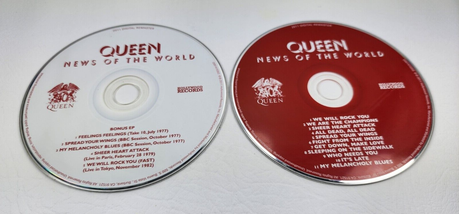 2011 News Of The World * Queen * 2 CD Set Hollywood Records ...