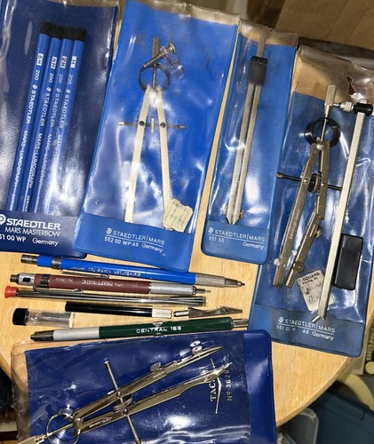 Vintage Staedtler Mars-Masterbow Tacro Drafting Supplies Compasses And More | eBay