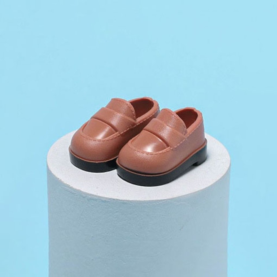 Imitation Leather Pattern Mini Shoes PVC 4cm Shoes Doll Dress up ...