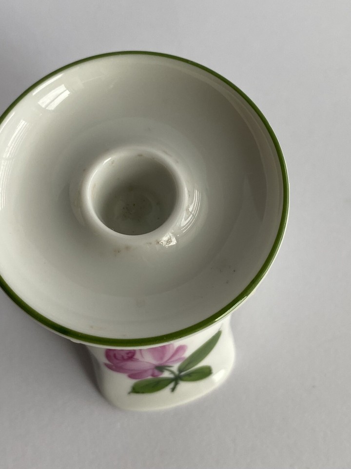 Viennese Roseby WIENER PORZELLAN Single Light Candle Stick Vintage ...