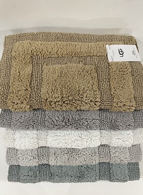 UGG EMMA Bath Rug Succulent /White /Seal Gray /Glasier Gray /White ...