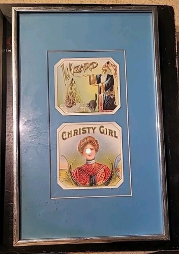 2 Vintage Original Cigar Box Label Lithographs Framed. | eBay