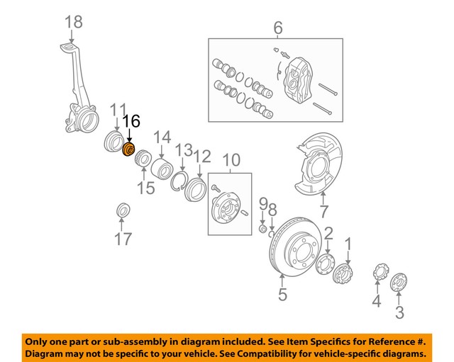 Toyota 4352135010 Genuine OEM Wheel Bearing Nut for sale online | eBay