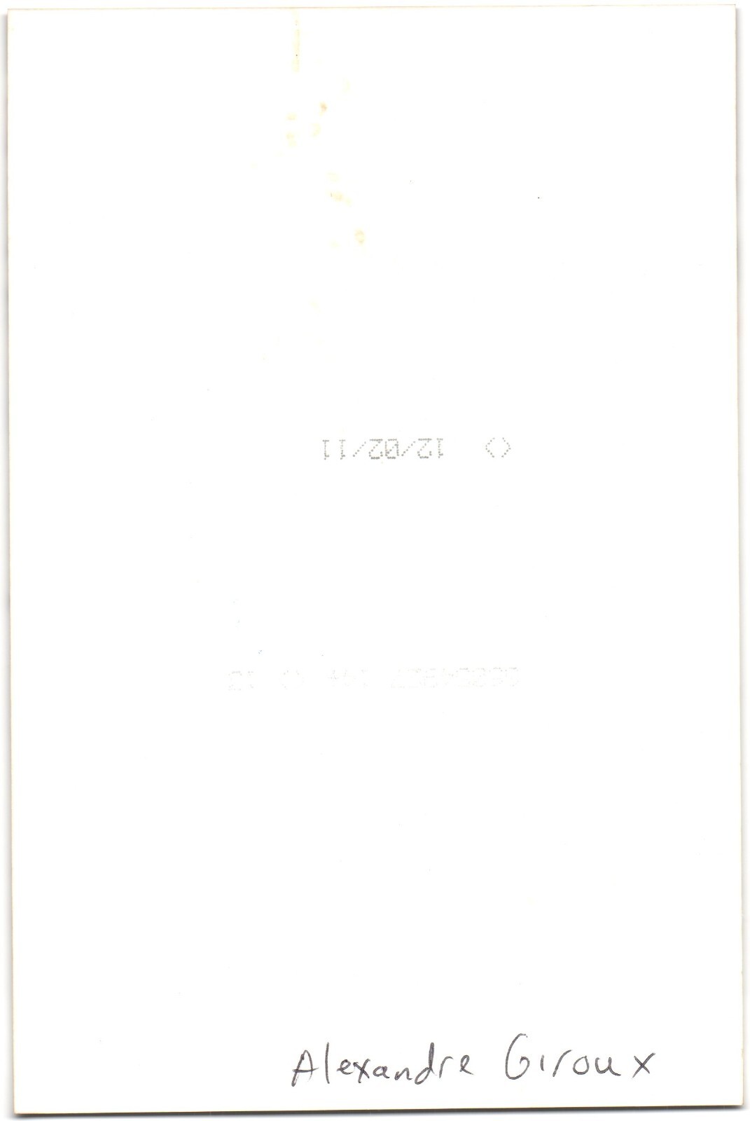 Alexandre Giroux Autographed 4x6 Color Photo Columbus Blue Jackets #28 ...