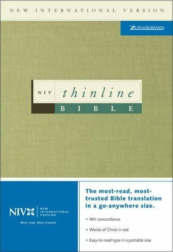 Niv Thinline Bible : This portable, extra-thin edition of the Bible Is ...