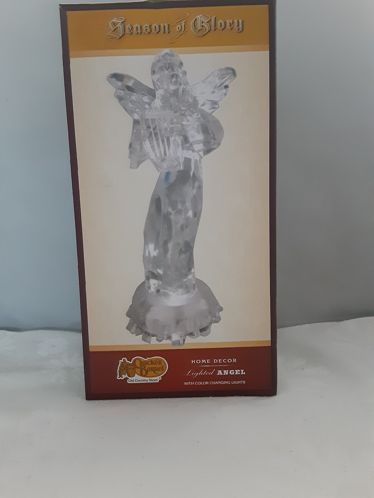 CRACKER BARREL SEASON OF GLORY LIGHTED ANGEL HOME CHRISTMAS DECOR COLOR ...