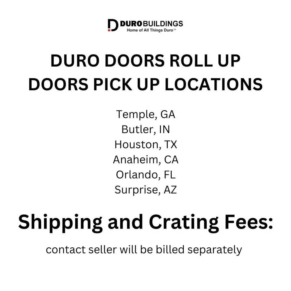Duro STEEL JANUS 1950 Series Self Storage Roll-up DOORS DiRECT Hardware ...