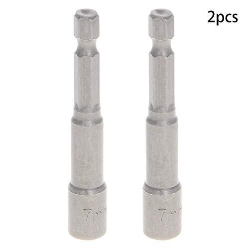 1/4" Quickchange Hex Shank 7mm Nut Setter Driver Drill Bit 65mm Length ...