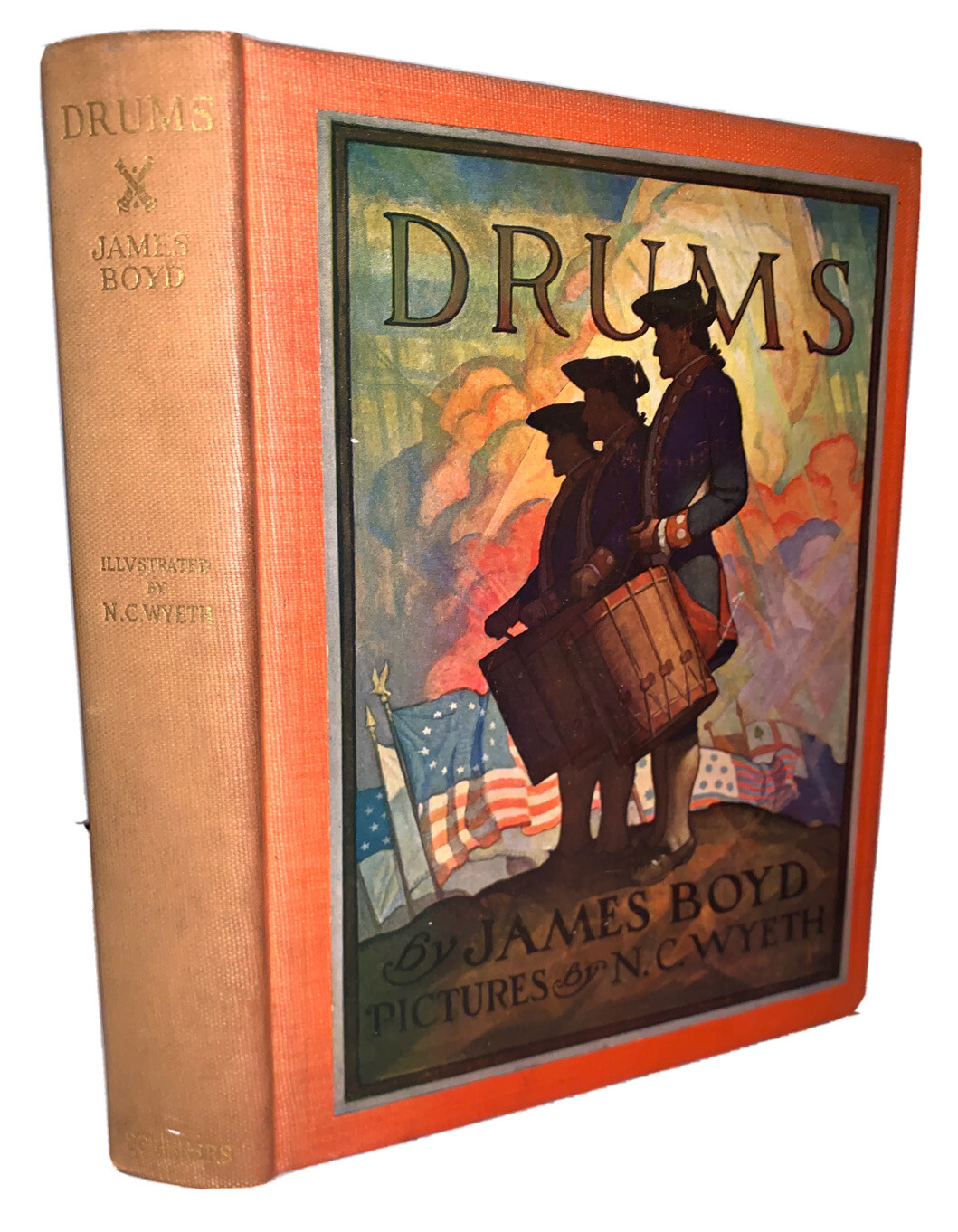 1 of 525, SIGNED by N C WYETH & JAMES BOYD, DRUMS, 1928, DELUXE LIMITED ...