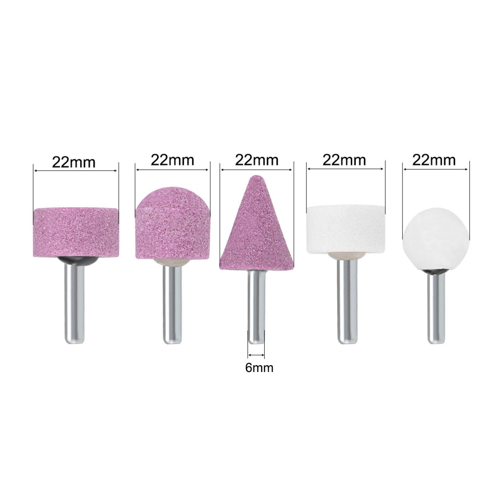Abrasive Stone Points Set Grinding Wheel with 6mm Shank 1Set(10 Pcs ...