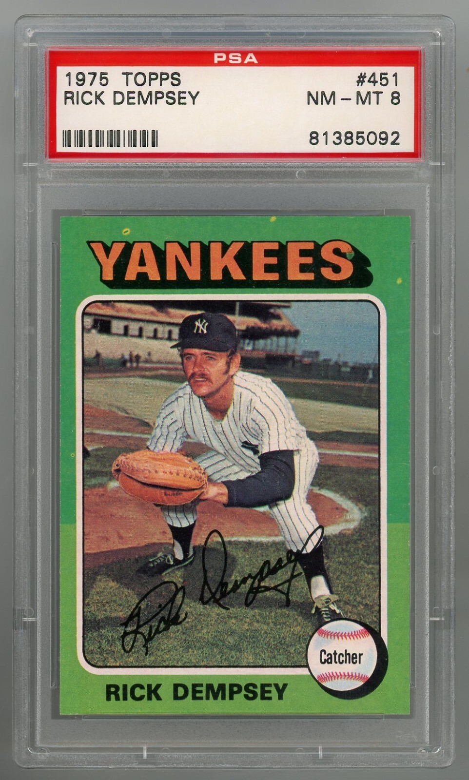 1975 Topps #451 Rick Dempsey PSA 8 NM-MT #81385092 **GH0822** | eBay