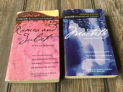 2 book lot of Shakespeare Macbeth, Romeo and Juliet | eBay