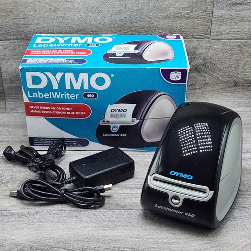 DYMO Labelwriter 450 Thermal Label Printer w Box Manual USB A/C Adapter ...