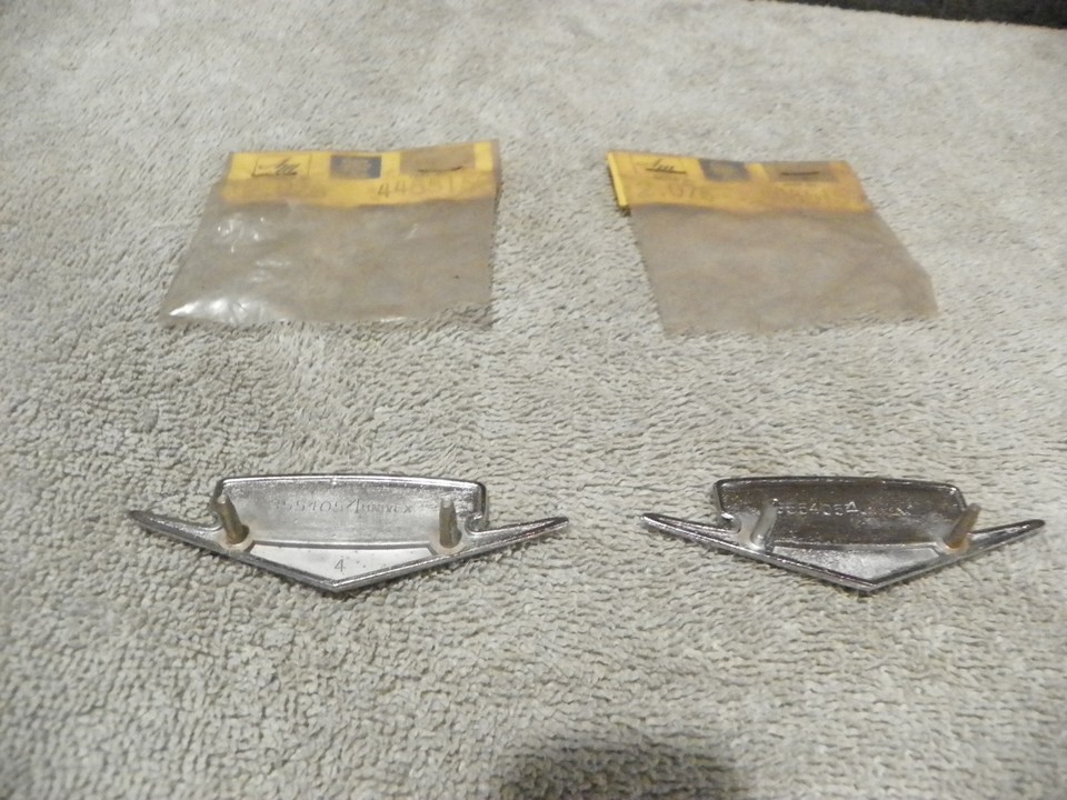 AMC JAVELIN ROGUE REBEL AMBASSADOR 290 Engine FENDER EMBLEMS (2) NOS | eBay