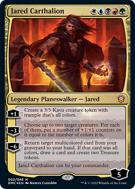 Magic MTG - Jared Carthalion - Commander Dominaria Uni - MINT/NMINT ...