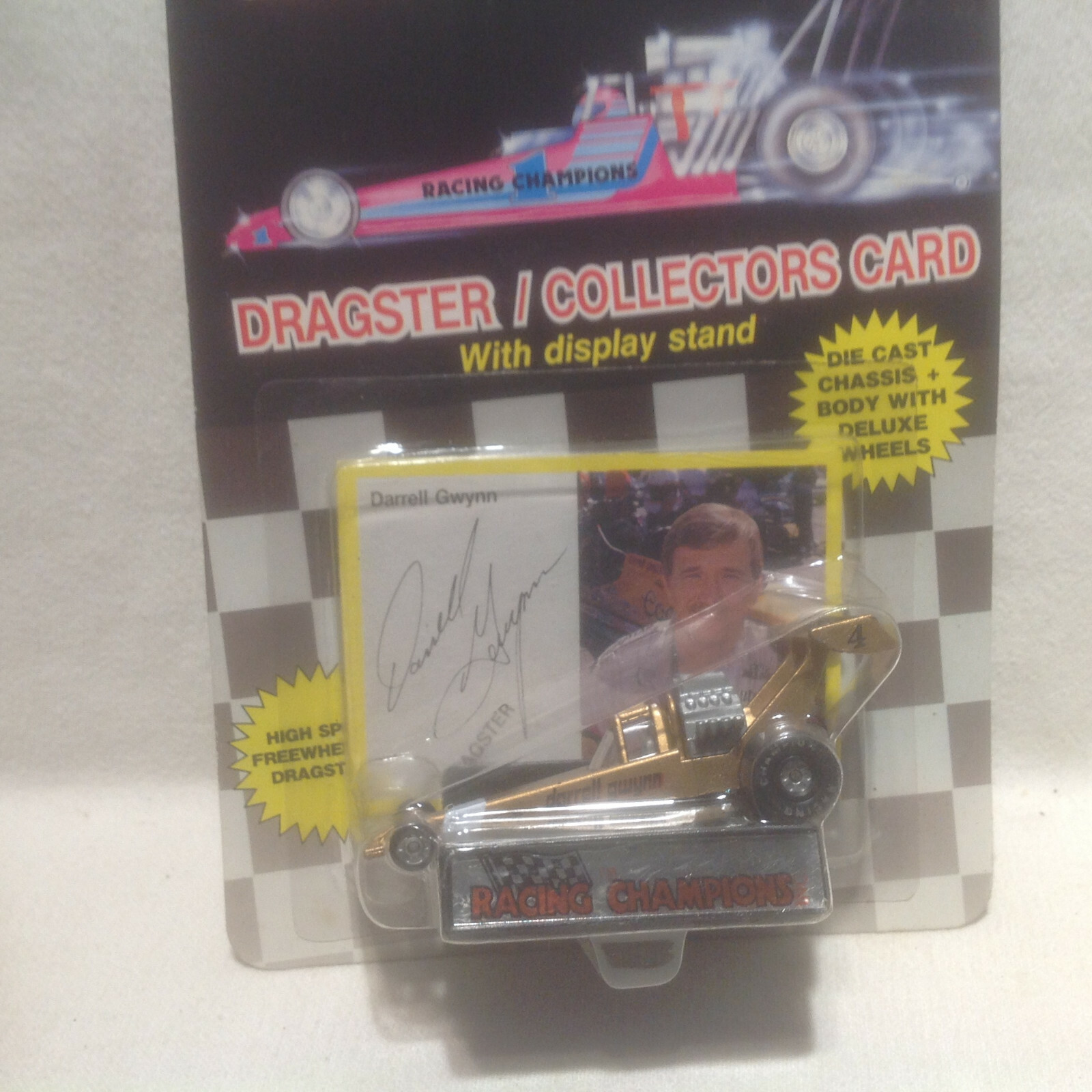 DARRELL GWYNN-RACING CHAMPIONS 1989-DRAGSTER-1:64-NO KENDALL ON CAR ...