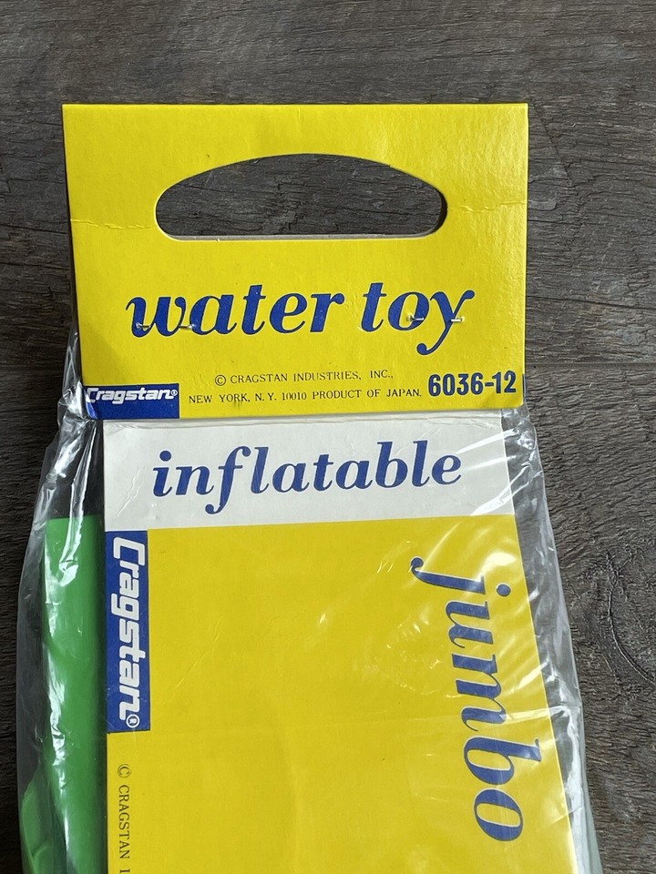 NEW Old Stock Cragstan STUBBY SUB Submarine Jumbo Pool Inflatable Water ...