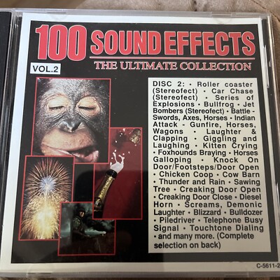 100 Sound Effects The Ultimate Collection Vol. 2 (1994 Madacy CD) | eBay