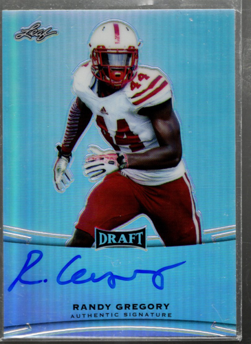 A4651- 2015 Leaf Metal Draft #BARG2 Randy Gregory Auto - Nm-Mt ...