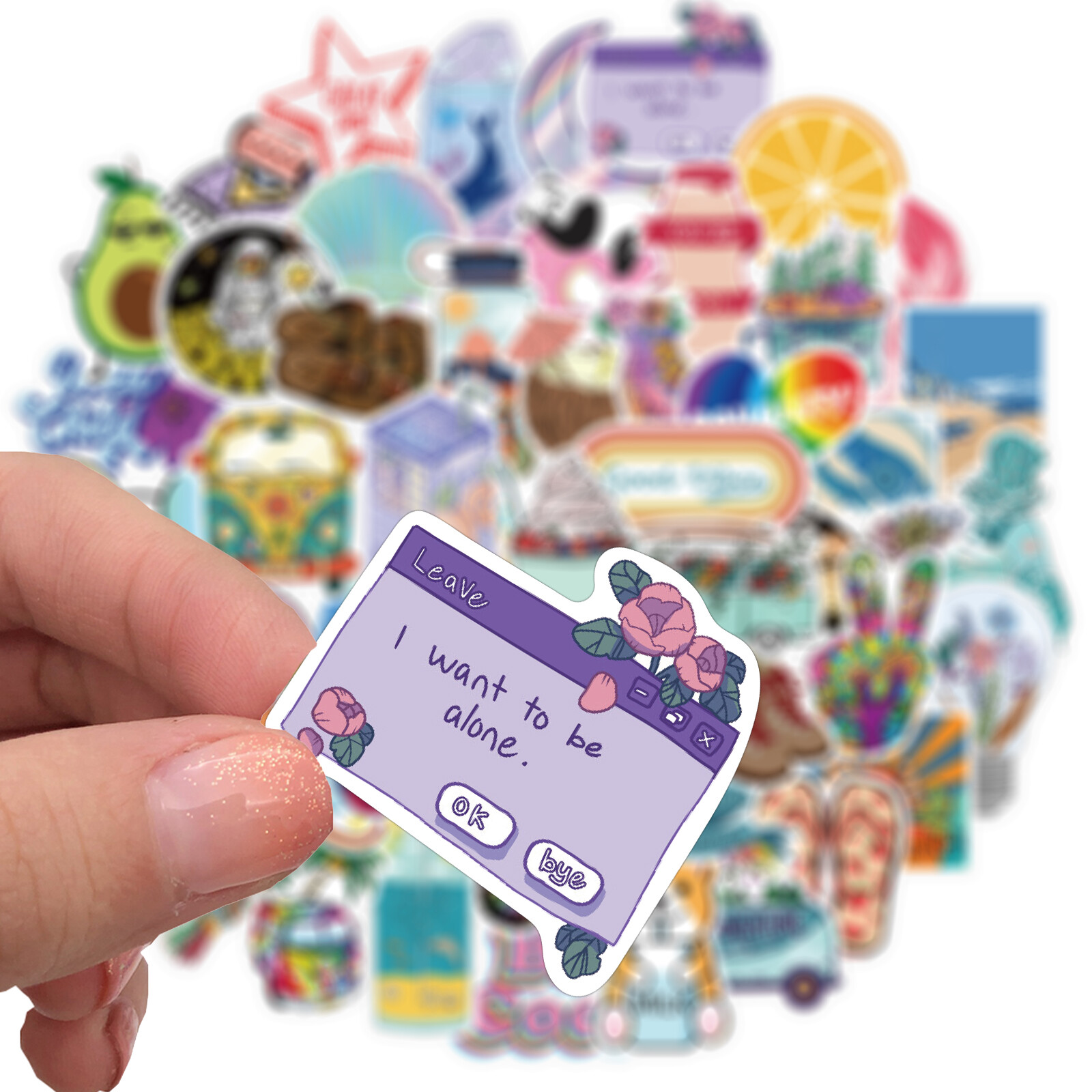 50pcs New INS P9 VSCO Summer Cool Vibe Stickers Decal Laptop Phone Gift ...