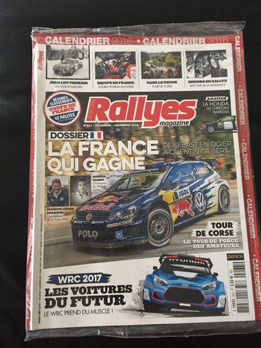 MAGAZINE RALLYES MAGAZINE N°263 NOV DEC 2015 + CALENDRIER 2016 RALLYE ...