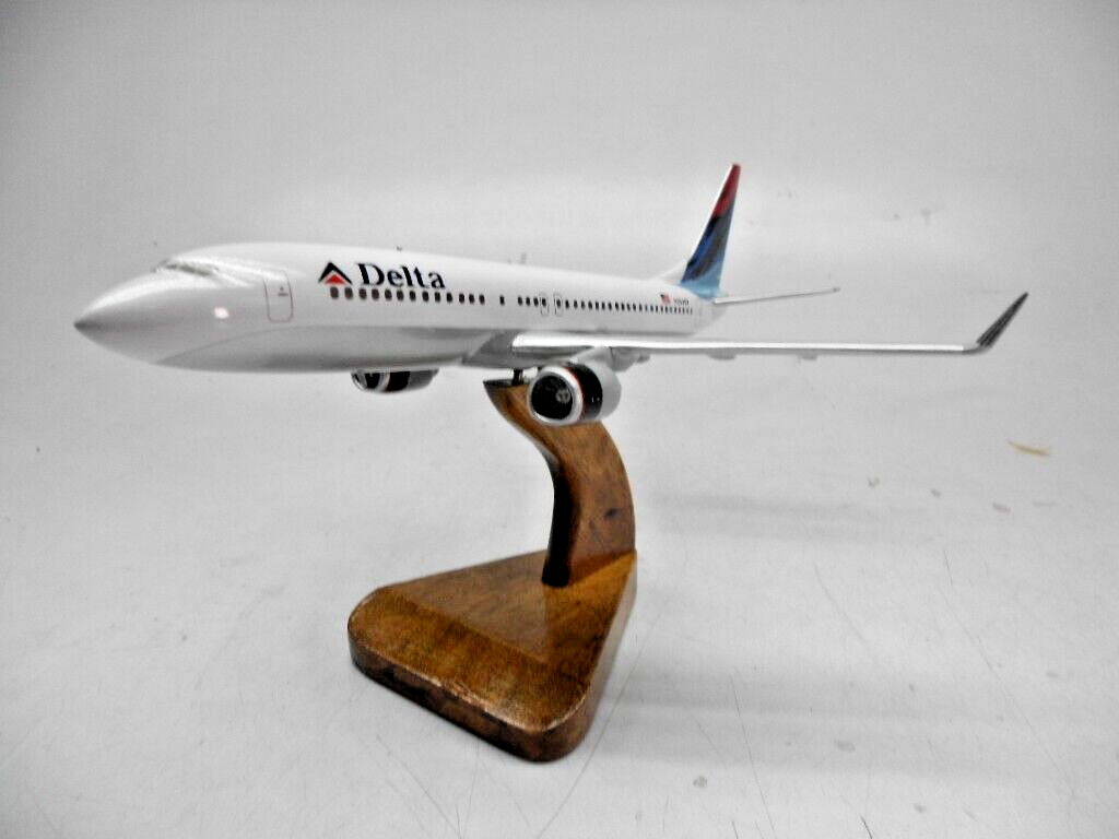 Boeing 737 Wooden Airplane Model B737 Mahogany Wooden Model