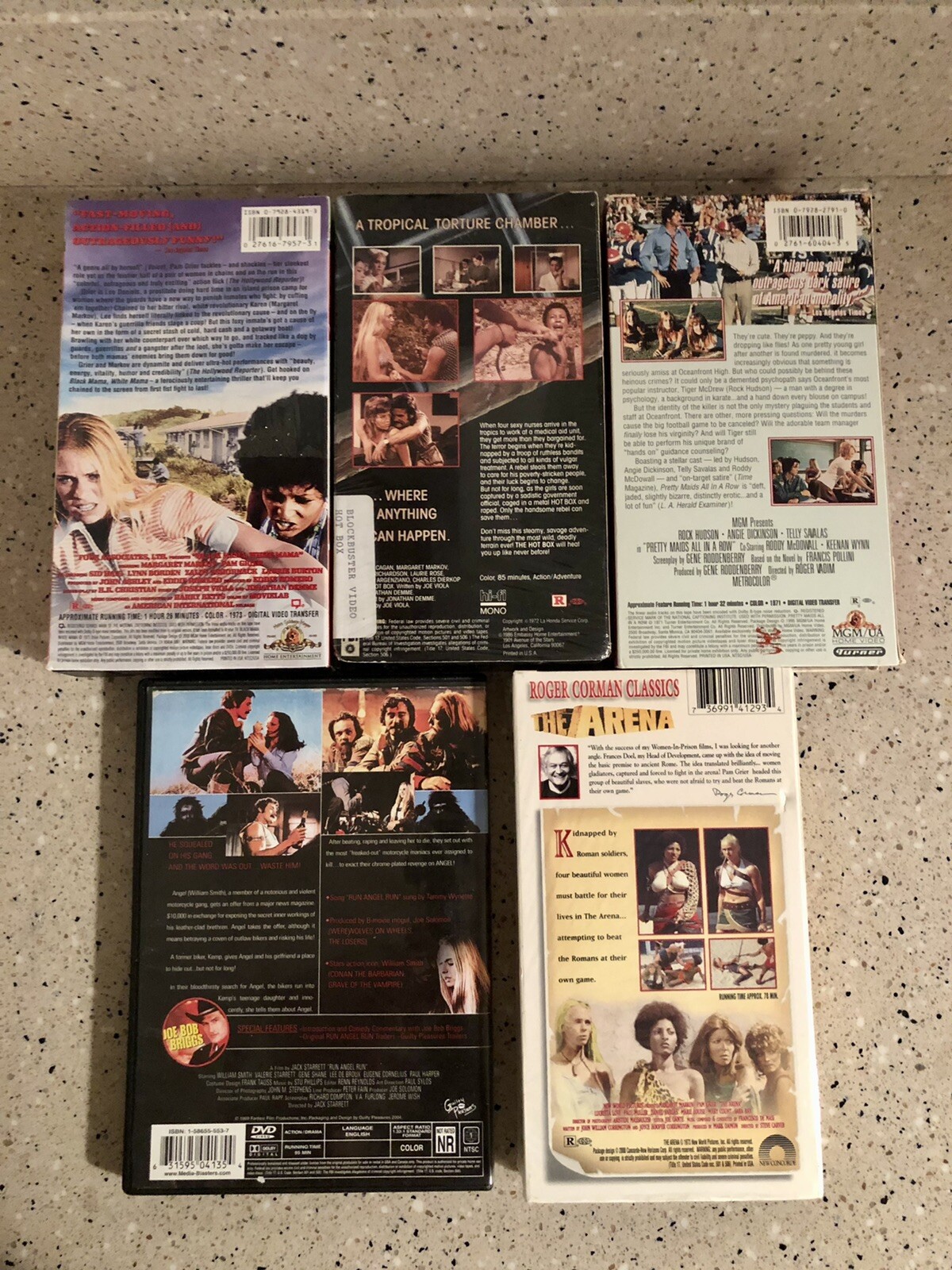 Margaret Markov VHS Lot 70s Exploitation Pam Grier Arena Hot Box Run ...