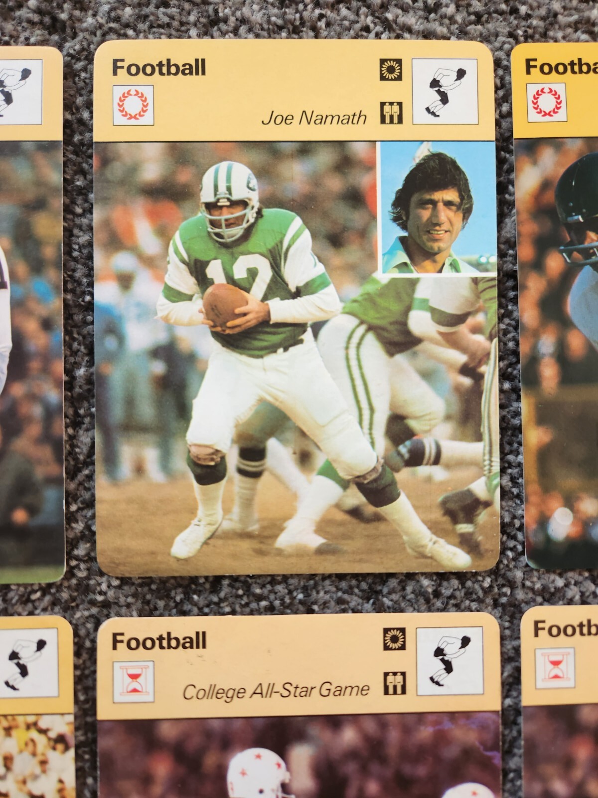 Lot of (23) 1977-79 Sportscaster Series Football Cards Joe Namath Gale ...