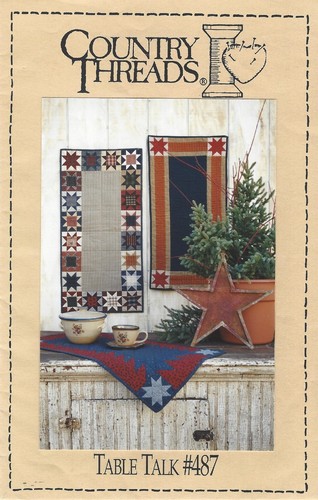 Table Talk - Quilt & Applique Pattern #487 From Country Threads 16x32 ...