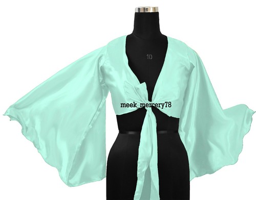 Sleeve Flair Ruffle top Belly Dance Bliss Tie crop top Satin Women Wear ...