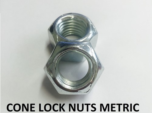 Qty 100 Hex Cone Lock Nut M24 (24mm) Zinc Plated Steel Class 10 ...