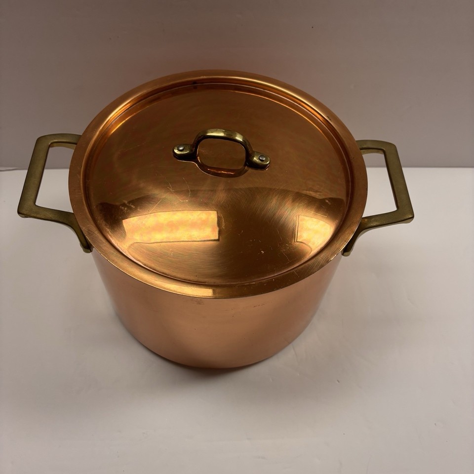 Paul Revere Ware NEW Signature Solid Copper Stock Pot 4 QT Buffet ...