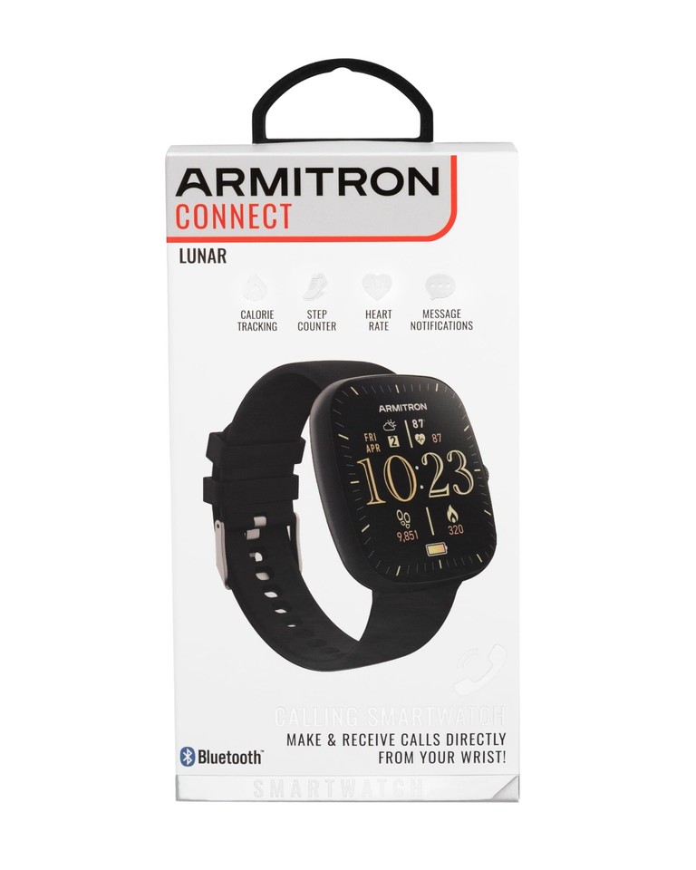 Armitron Connect Lunar Smartwatch for Men Women Fitness Tracker Water ...