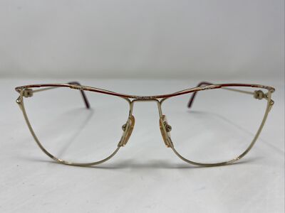 Safilo Italy PORTEOLIO 206 662 52-14-135 Red/Gold Full Rim Eyeglasses ...