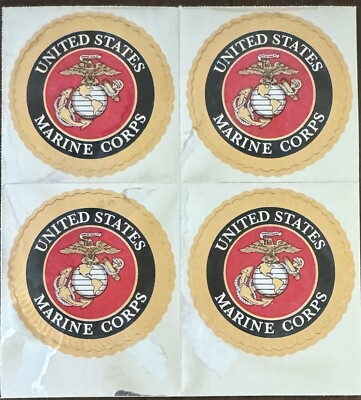 4, 1.75” Inch US Marine Corps Foil Stickers USMC EGA Decals | eBay