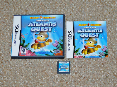 Crazy Chicken: Jump'N Run Atlantis Quest Nintendo DS Complete | eBay