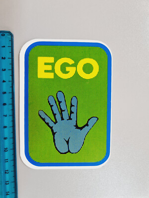Vintage 80s Ego Sticker Adhesive | eBay